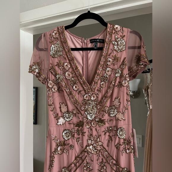 Aidan Mattox | Dresses | Nwt Aidan Mattox Fatima Dress In Tea Rose ...